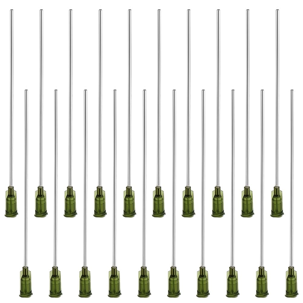 20Pcs 304 Stainless Steel Blunt Tip Dispensing Needle with PP Luer Lock ...