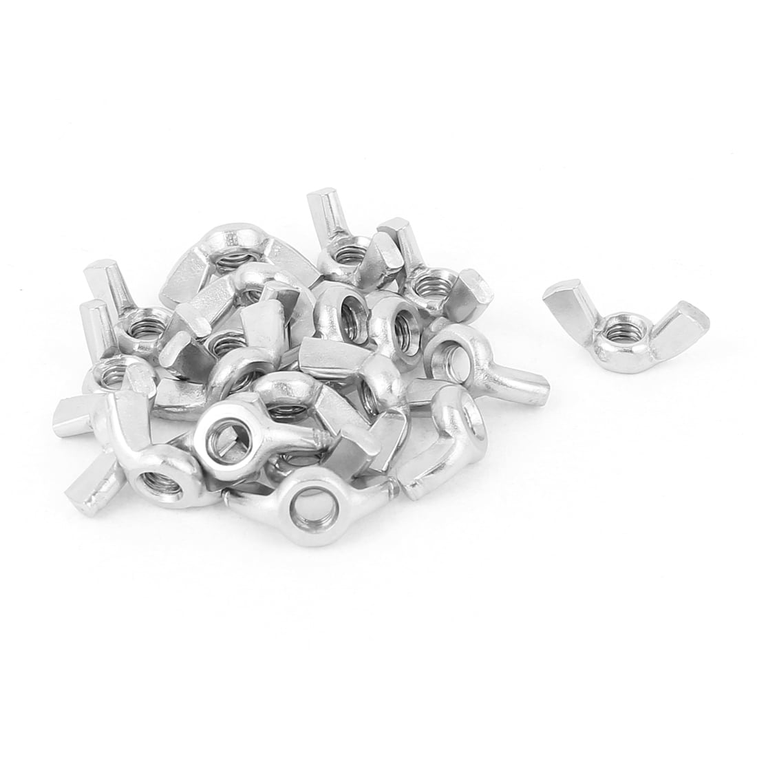 20Pcs 304 Stainless Steel M6 Butterfly Wingnut Screw Wing Nuts ...
