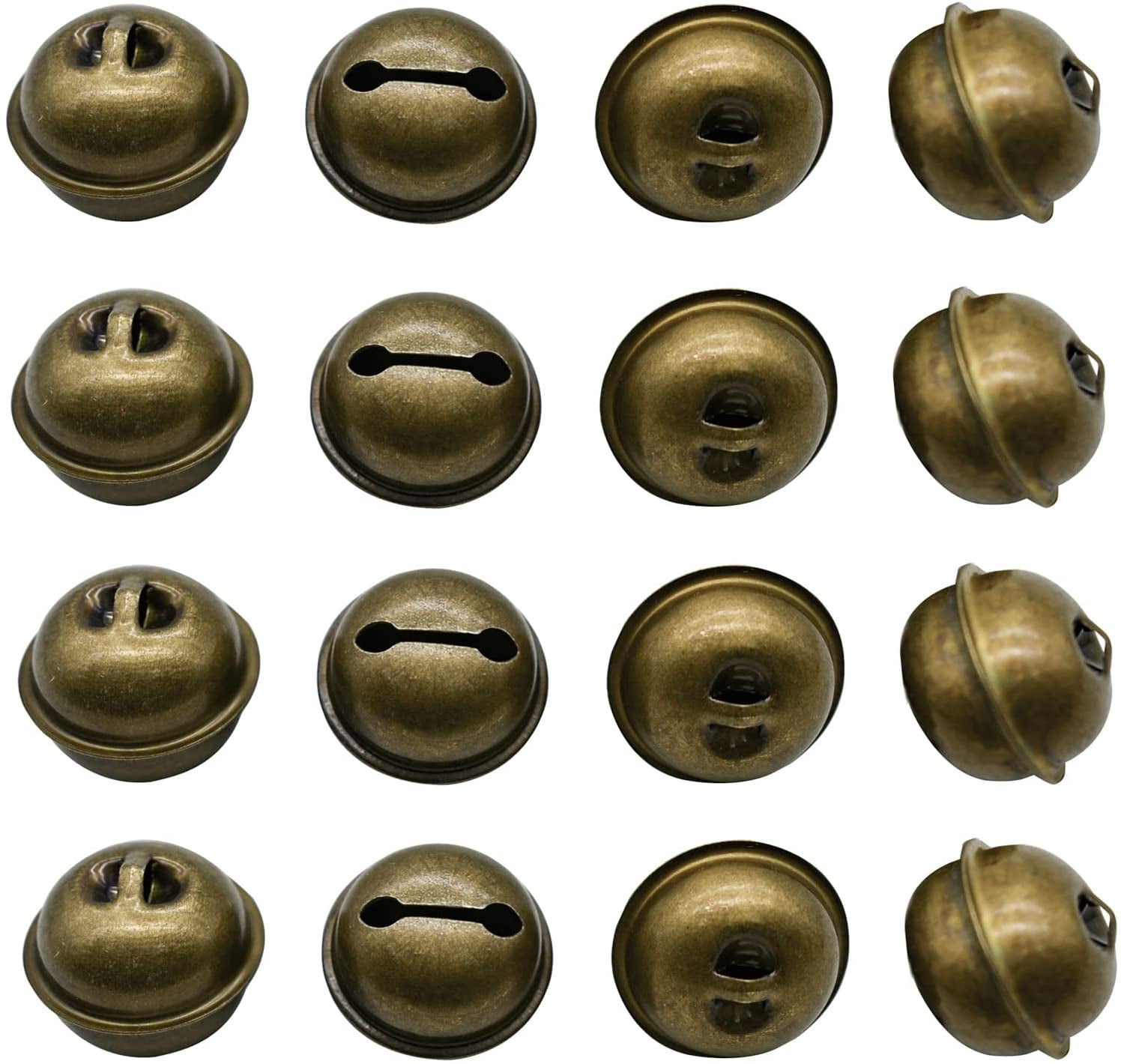20Pcs 30mm Bronze Bell 1.18inch Vintage Jingle Bell Metal Round Bell ...