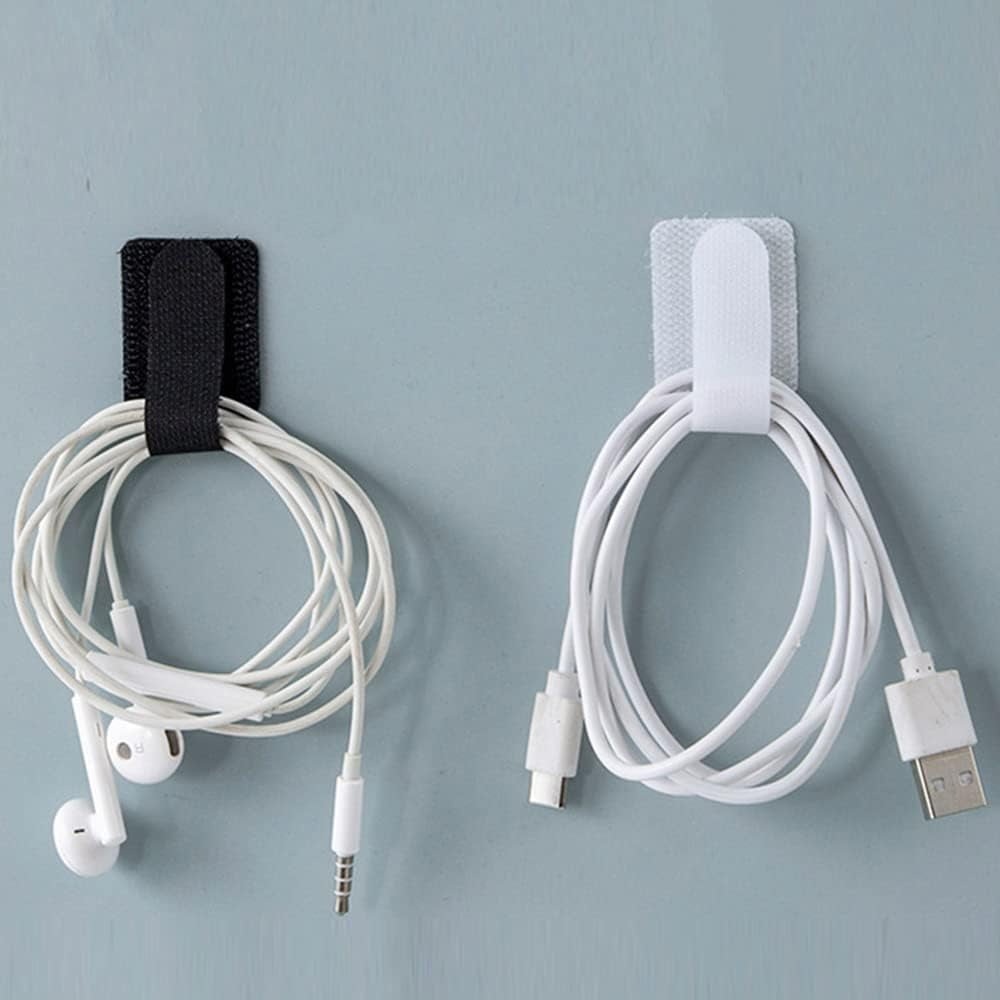 20Pcs 3M Adhesive Wire Organizer Cord Organizers Adjustable Hook and ...