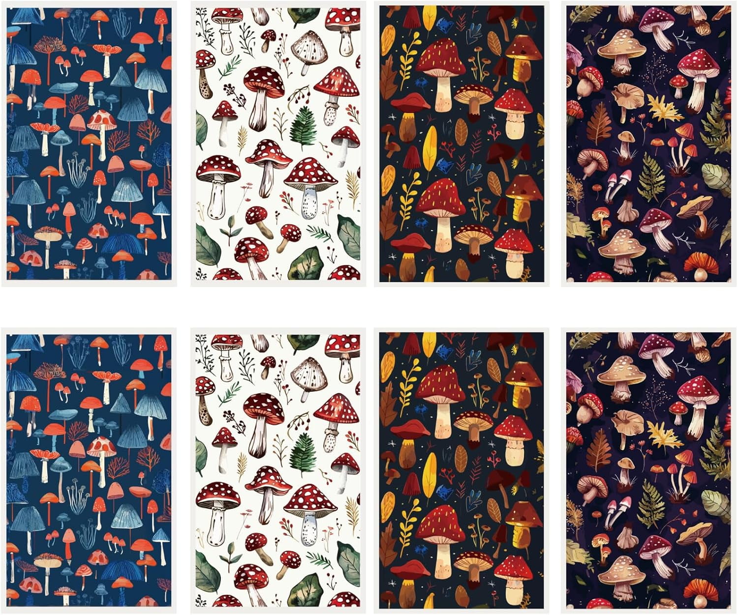 20Pcs 4 Styles Polymer Clay Transfer Sheets Underglaze Transfer Paper 4 ...