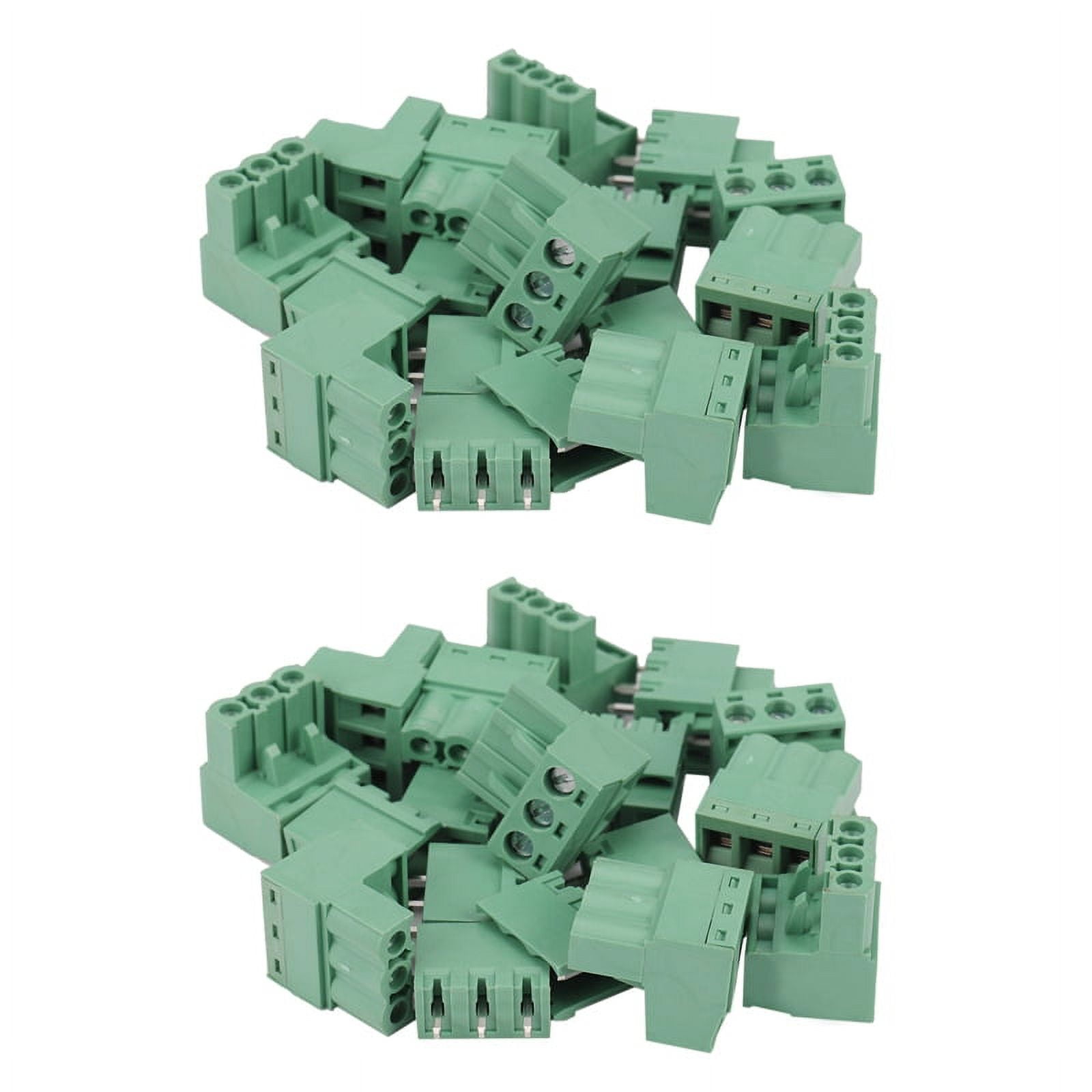 20Pcs 5.08mm Pitch 3Pin Plug-in Screw PCB Terminal Block Connector ...