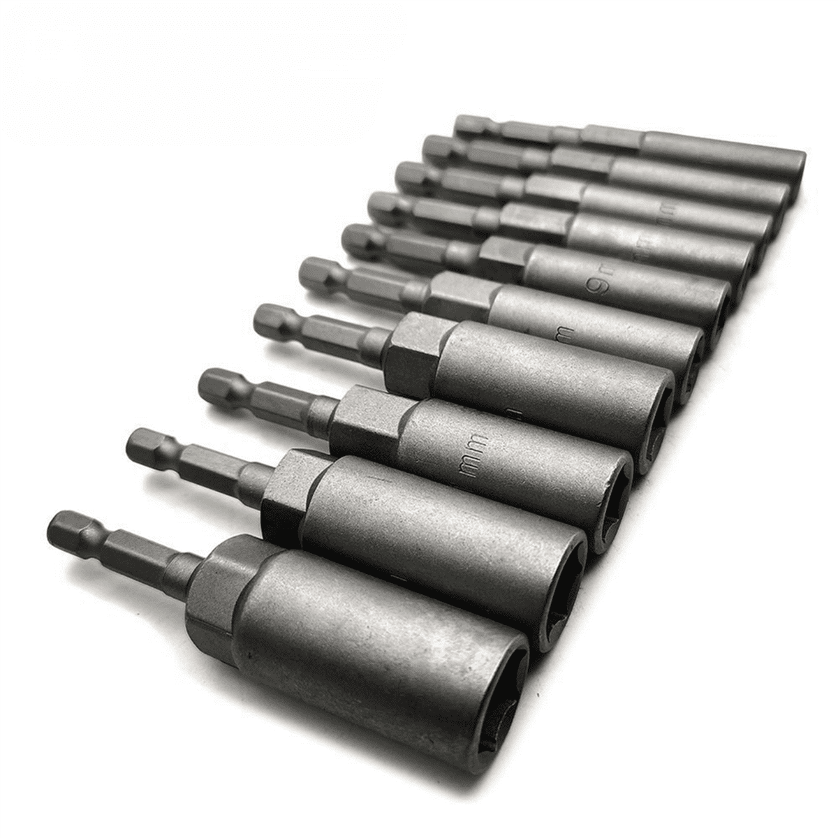 20Pcs 5.5mm-14mm Hex Socket Sleeve Nozzles Nut Driver Set for Power ...