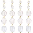 20Pcs 5 Style Pearl Pendants with Brass Findings Mixed Shapes Golden 12 ...