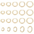 20Pcs 5 Styles 202 Stainless Steel Huggie Hoop Earrings Hypoallergenic ...