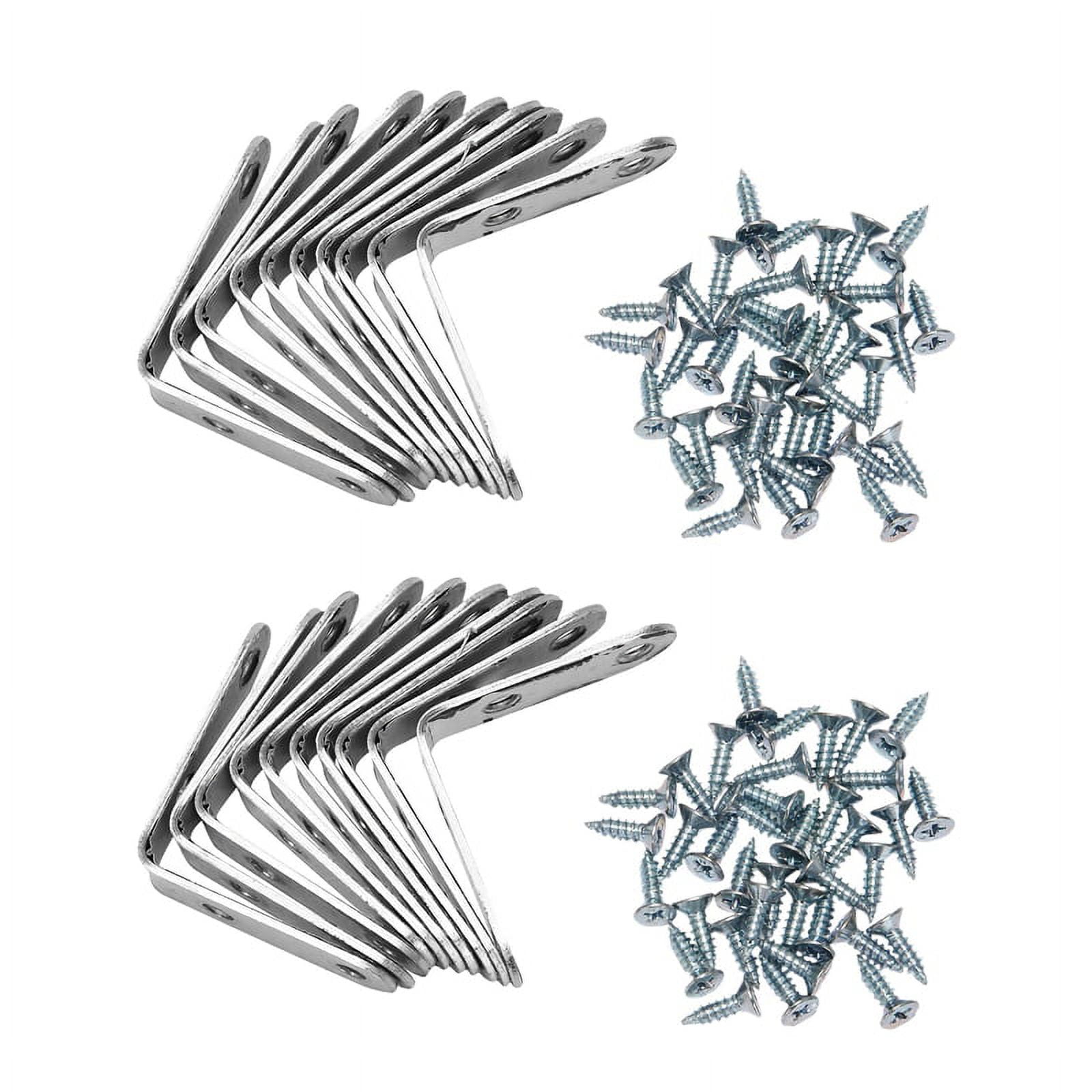20Pcs 50X50MM with Screws HeavyDuty "L"Shaped Decorative Joint Corner ...