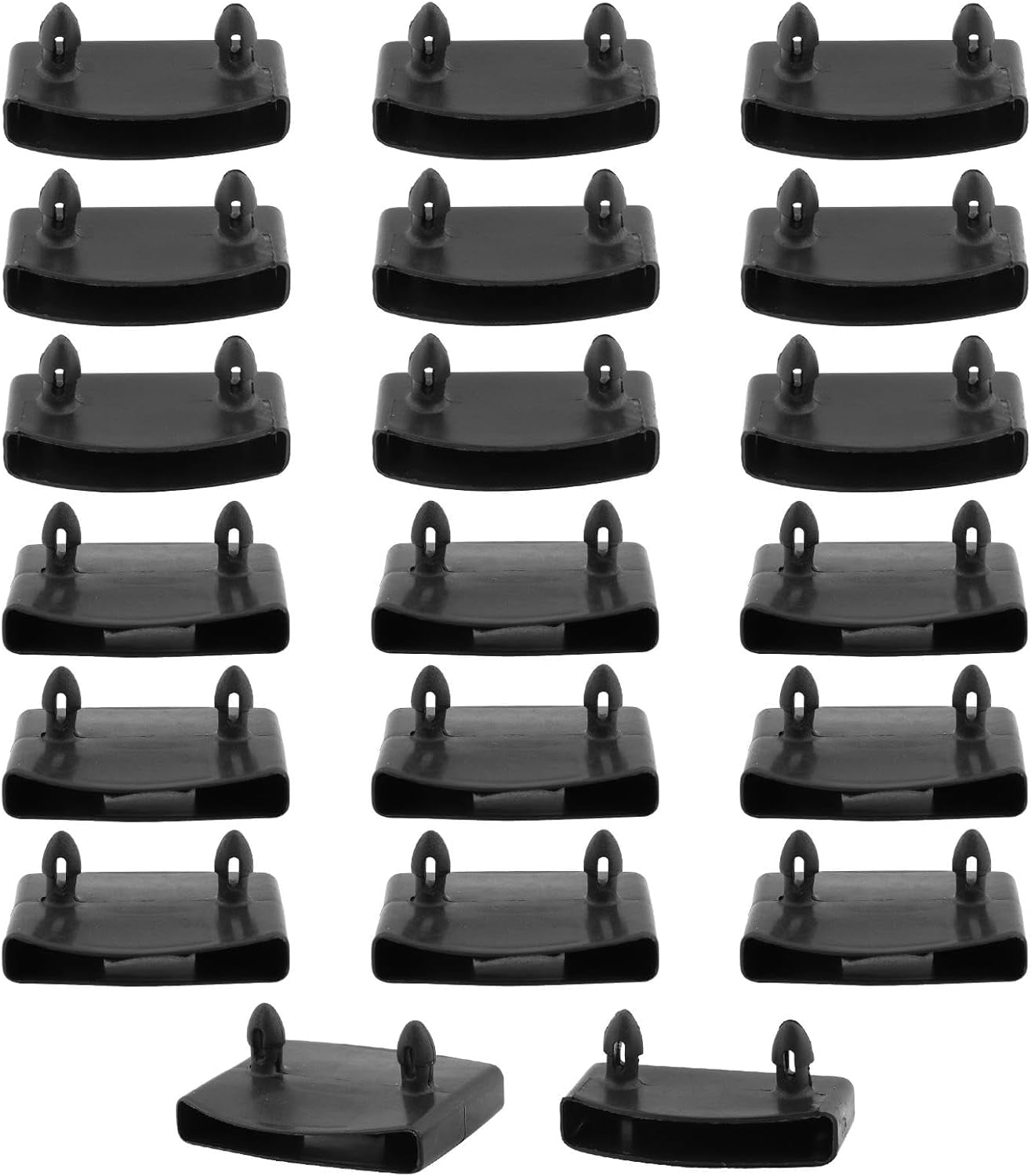 20Pcs 54x10mm Plastic Replacement Bed Slat Plastic Centre Caps Holders ...