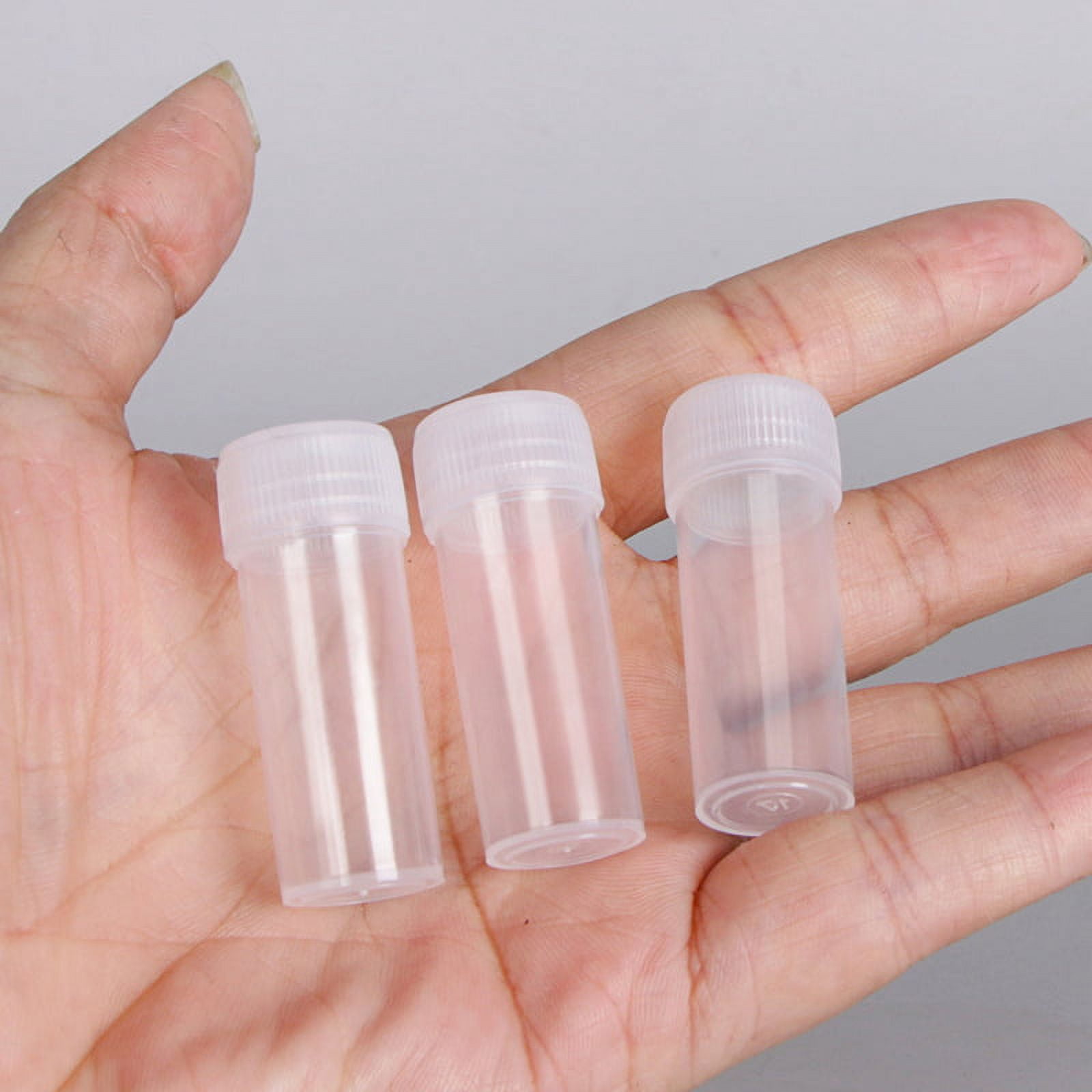 20Pcs 5ml Plastic Bottle Vials Medicine Pill Liquid Powder Storage ...