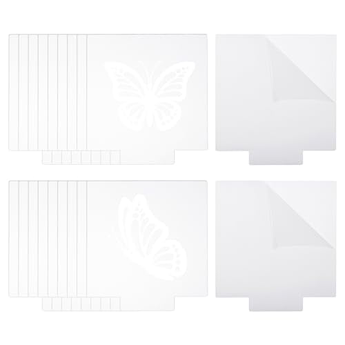 20Pcs 6.6x5.9" Acrylic Sheet Clear Blank Cast for LED Light Base, 2mm/0 ...