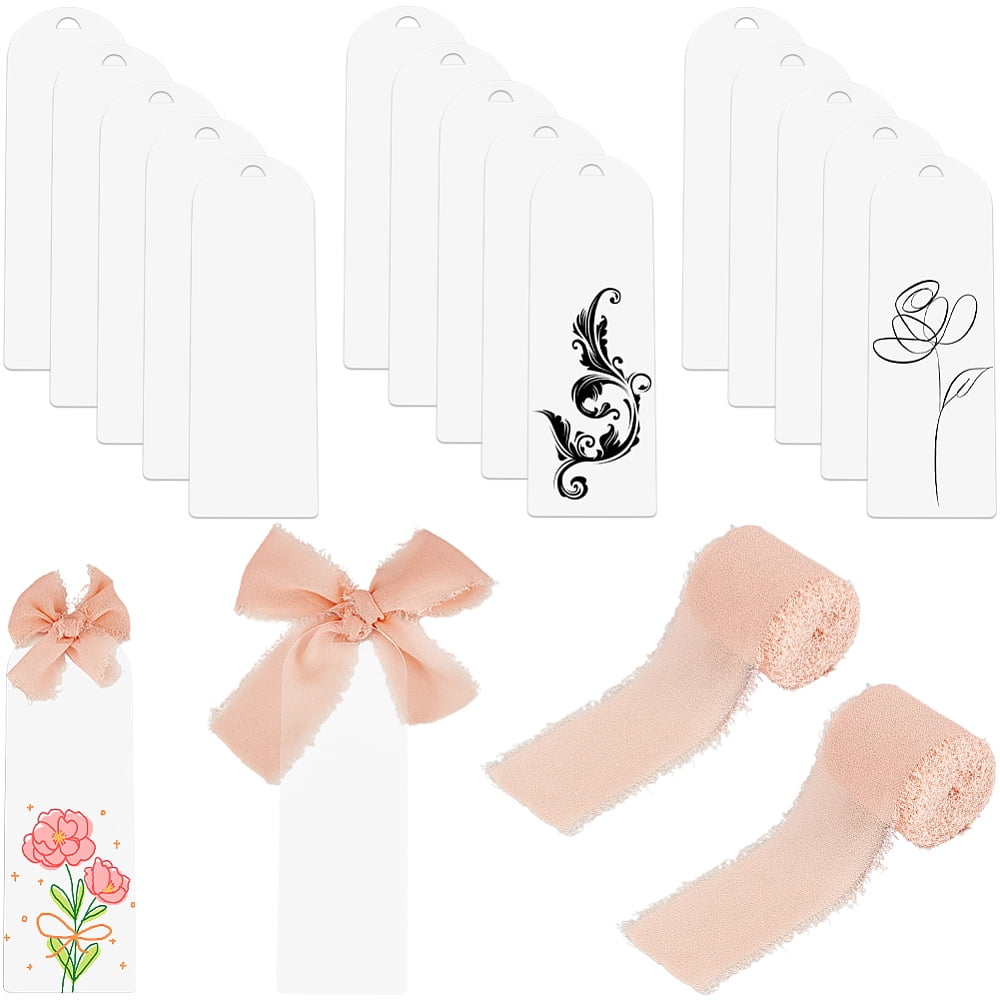 20Pcs 6 x 2 Inch Acrylic Bookmarks Bulk Clear Blank Bookmarks ...