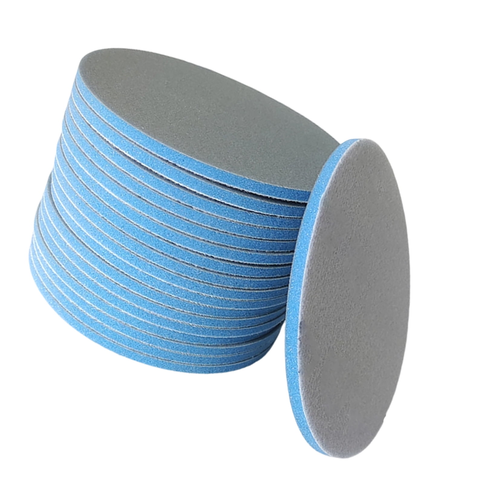 20Pcs 6inch Round Sanding Sponge Sheet Blue Sponge Sandpaper For Car ...