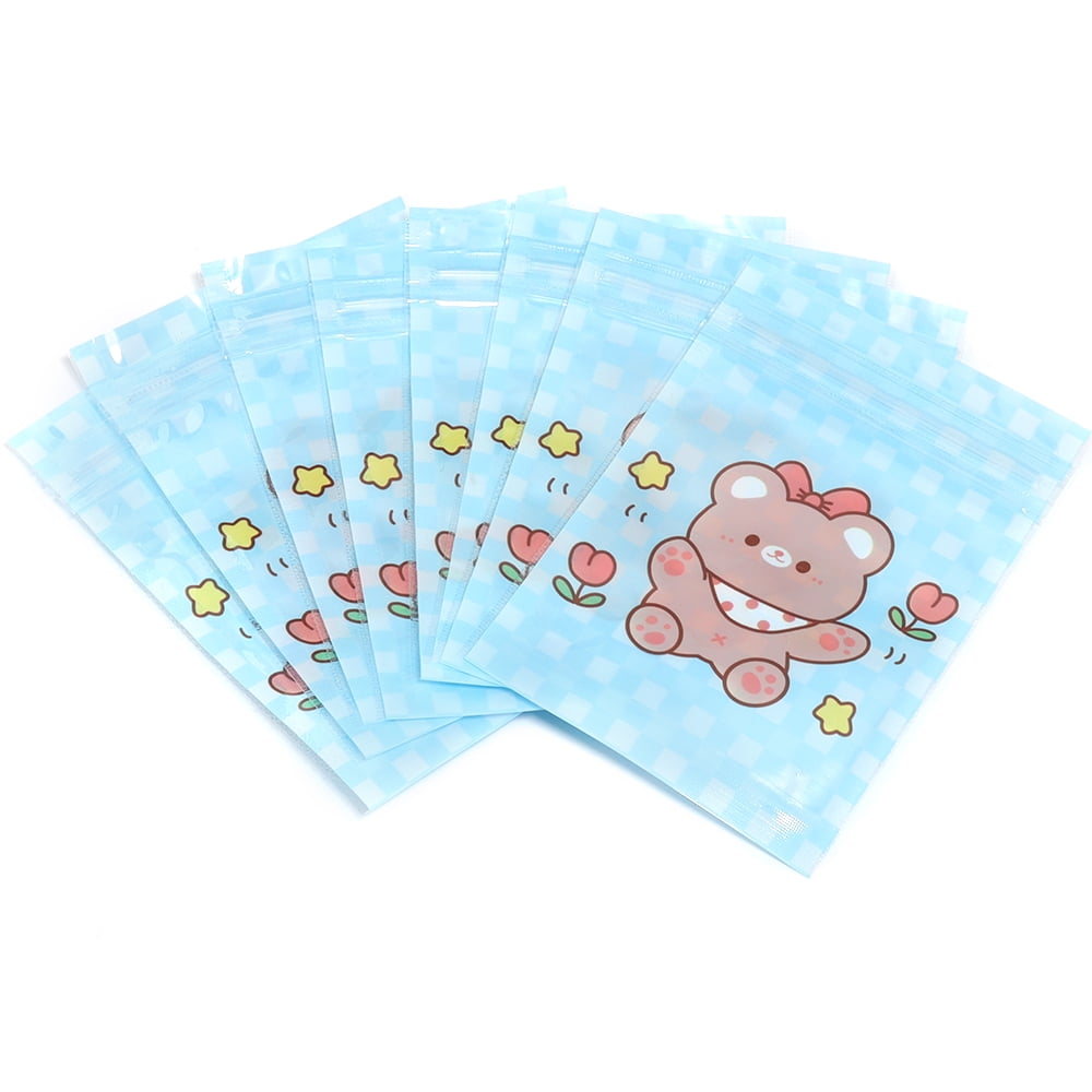 20Pcs 7.5×11cm Color Clear Plastic Gift Bag Cartoon Animal Pattern ...