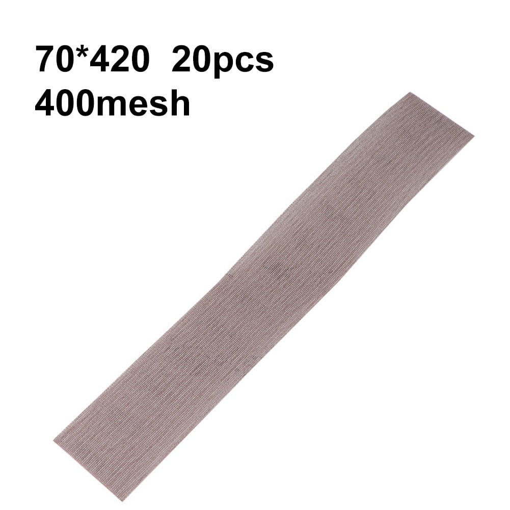 20Pcs 70X420Mm Flocking Grid Dry Sandpaper Hand Push Grinding,400Mesh ...