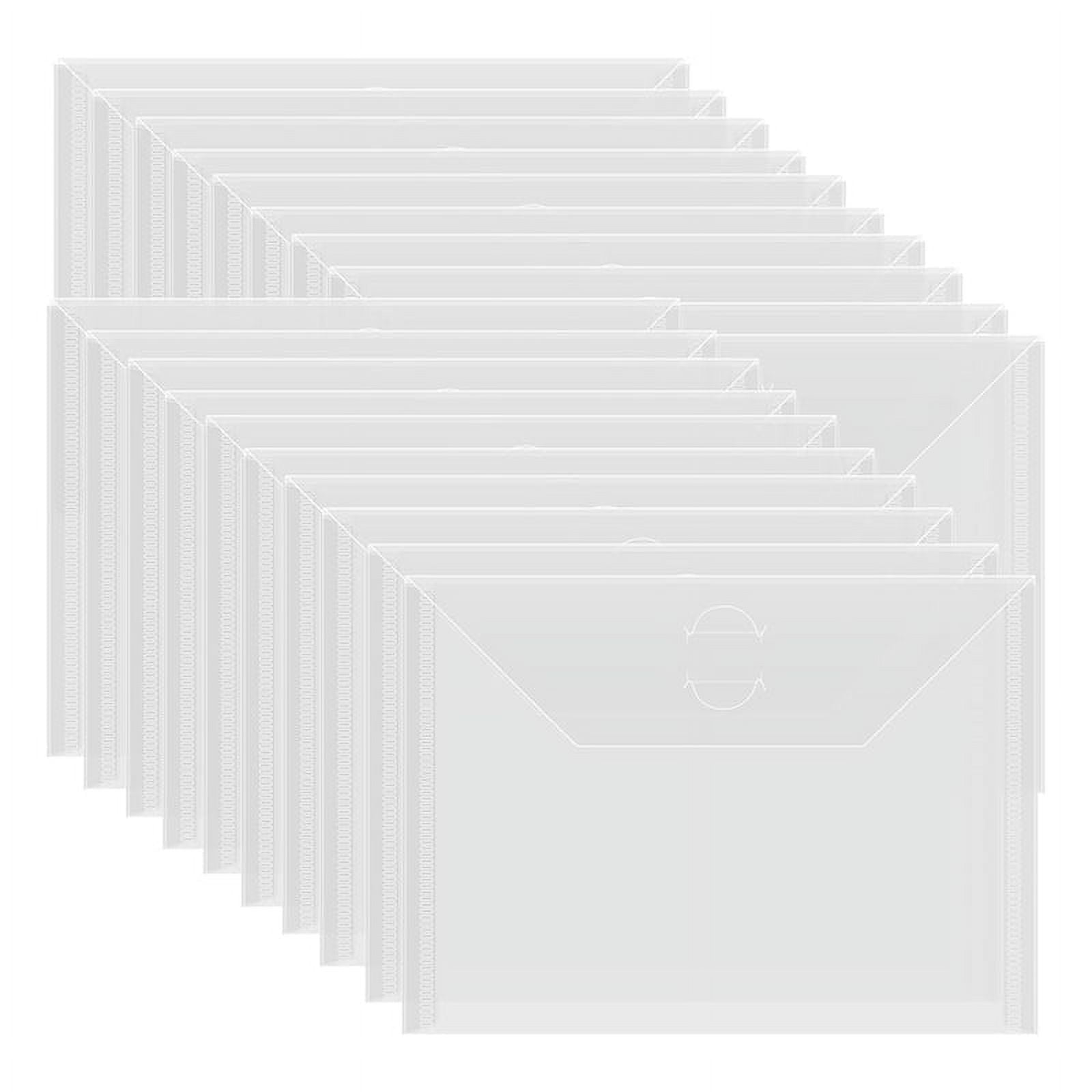 20Pcs 7x5In Storage Envelopes,Resealable Plastic Envelopes Pockets ...
