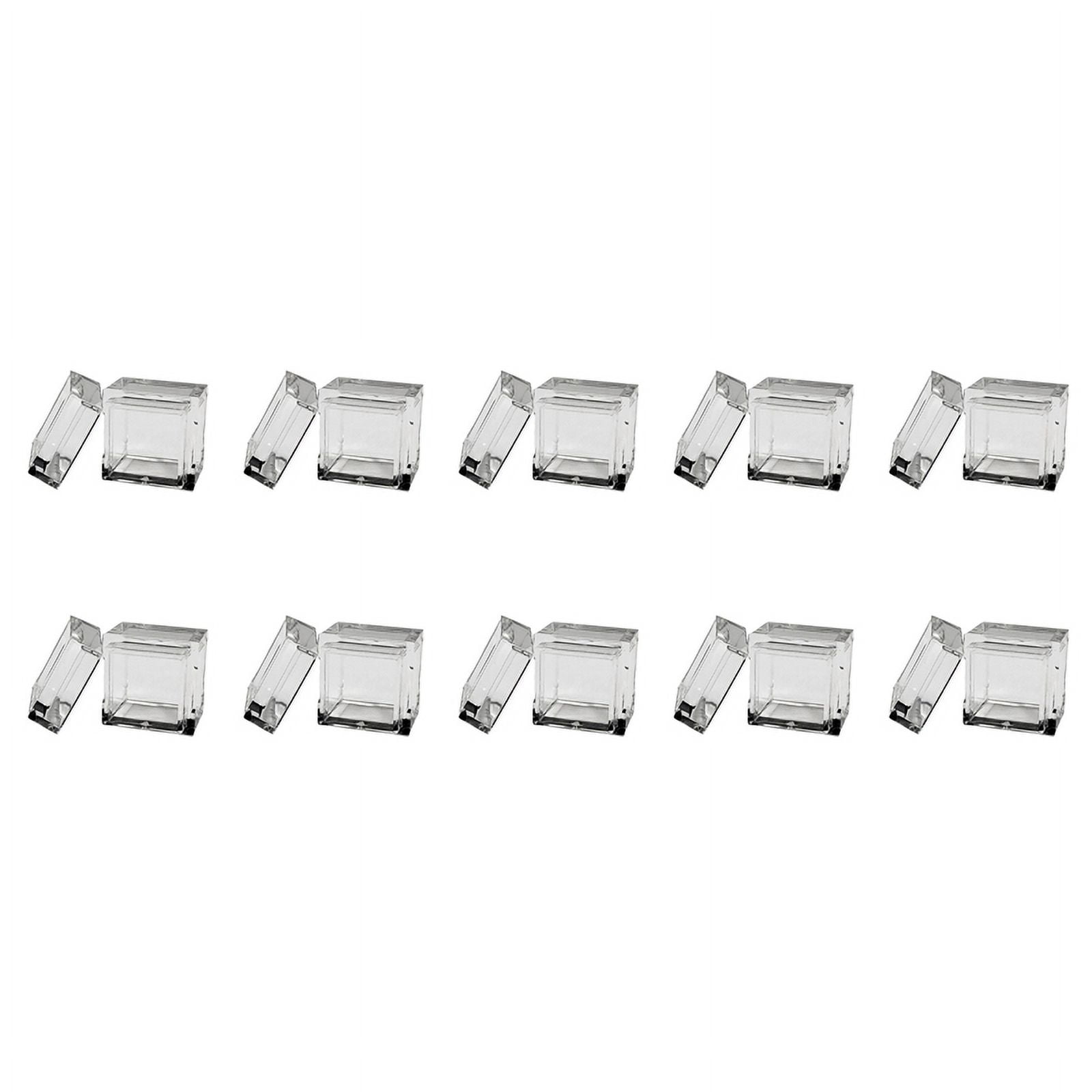 20Pcs Acrylic Box Trays for 0.39Inch 10mm Elements Cubes Clear Case ...