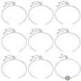 20Pcs Adjustable 304 Stainless Steel Box Chain Slider Bracelets Making ...