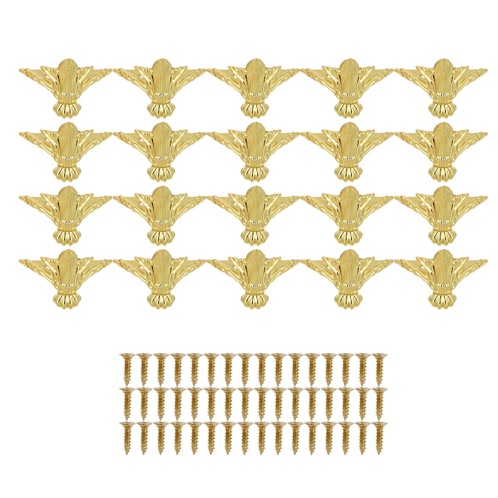 20Pcs Antique Box Legs Metal Box Feet Corner Wood Jewelry Case Legs ...