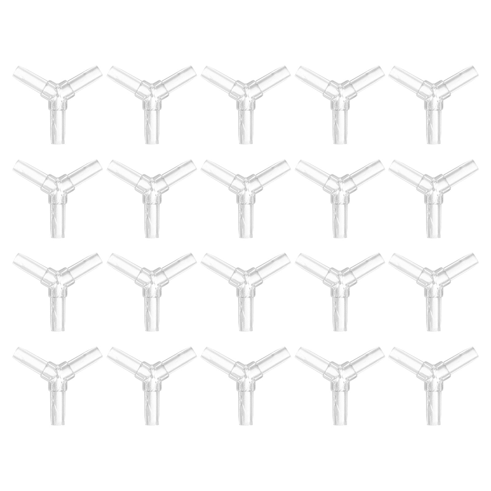20Pcs Aquarium Air Valve Connector, 3 Way Plastic Inline Tubing Non ...
