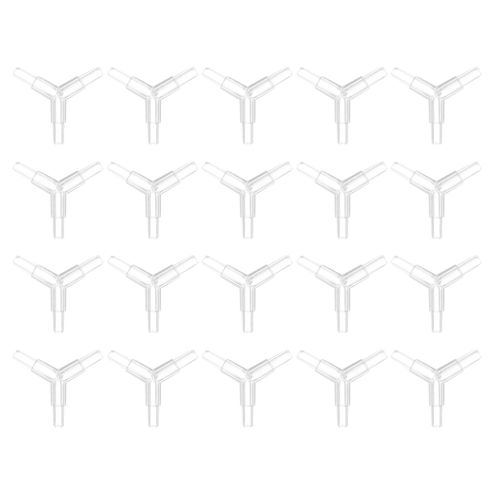 20Pcs Aquarium Air Valve Connector, 3 Way Plastic Inline Tubing Non ...