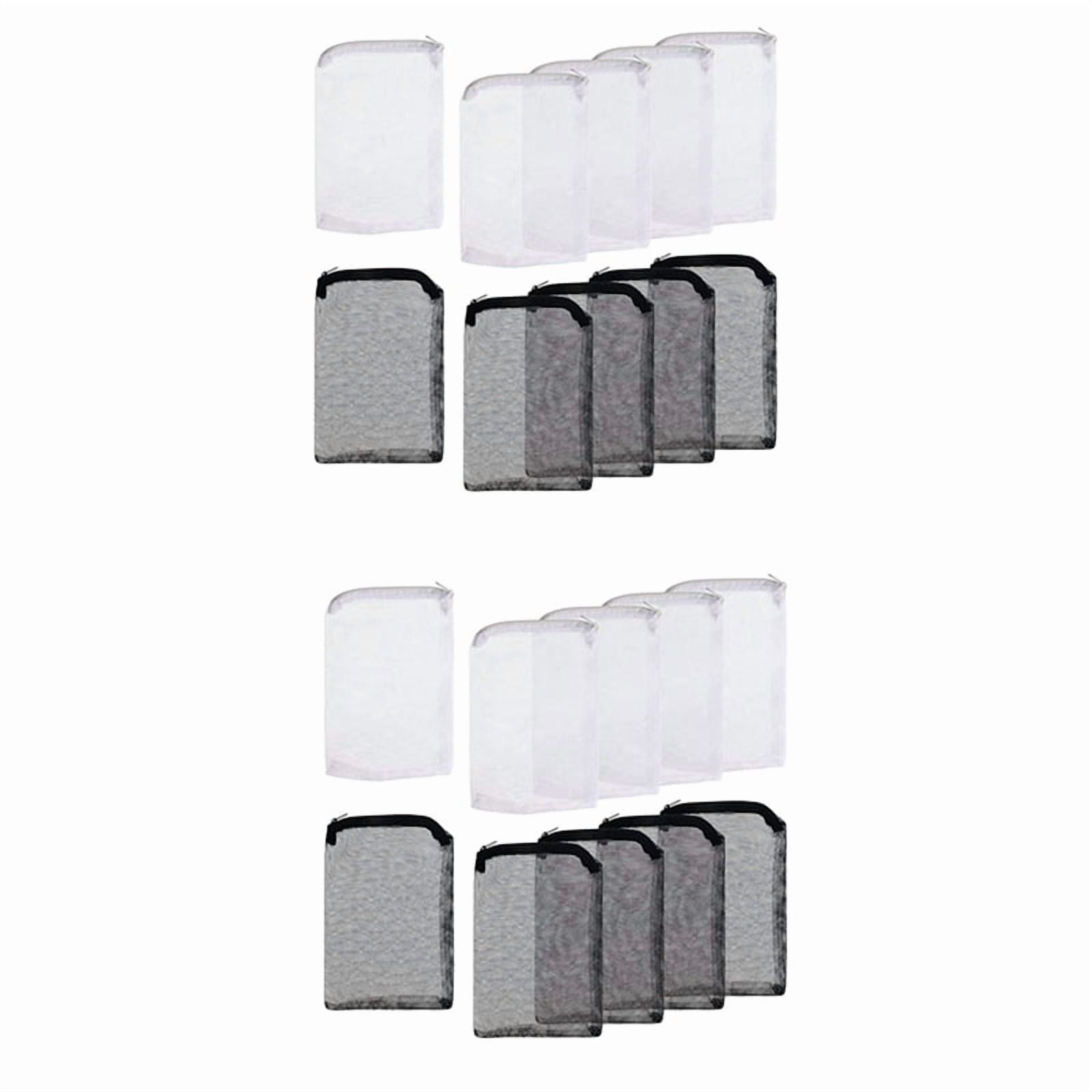 20Pcs Aquarium Filter Bag Fish Tank Media with Zipper Mesh Filter Bag ...