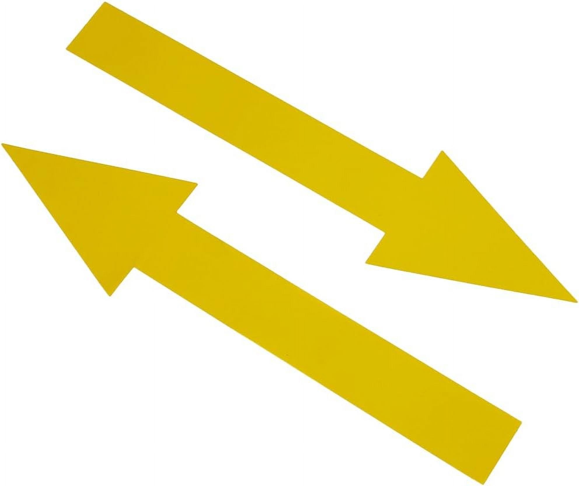 20Pcs Arrow Sticker Yellow 8 x 2 inch Removable Waterproof Self ...