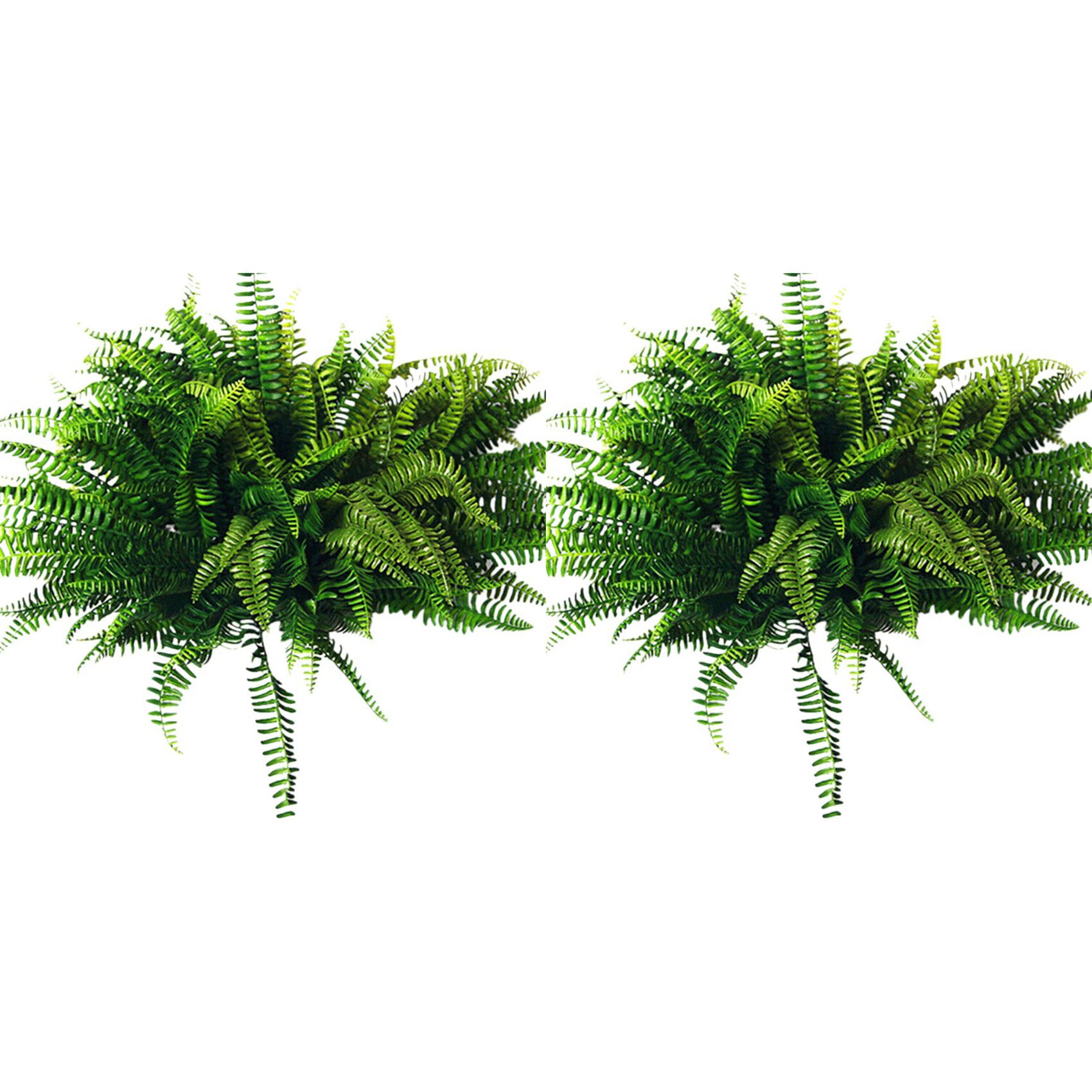 20Pcs Artificial Boston Fern Bush Silk Plant Hanging Fake Greenery Home ...