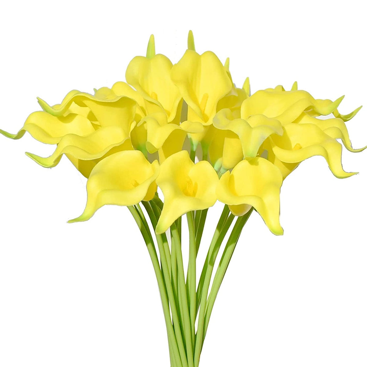 20Pcs Artificial Flowers Fake Calla Lily Flowers Latex Real Touch Calla ...