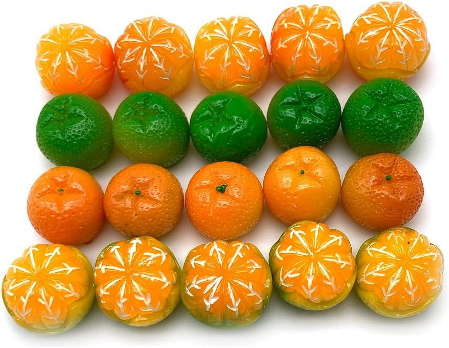 20Pcs Artificial Lifelike Simulation Small Oranges Cute Fake Fruit ...