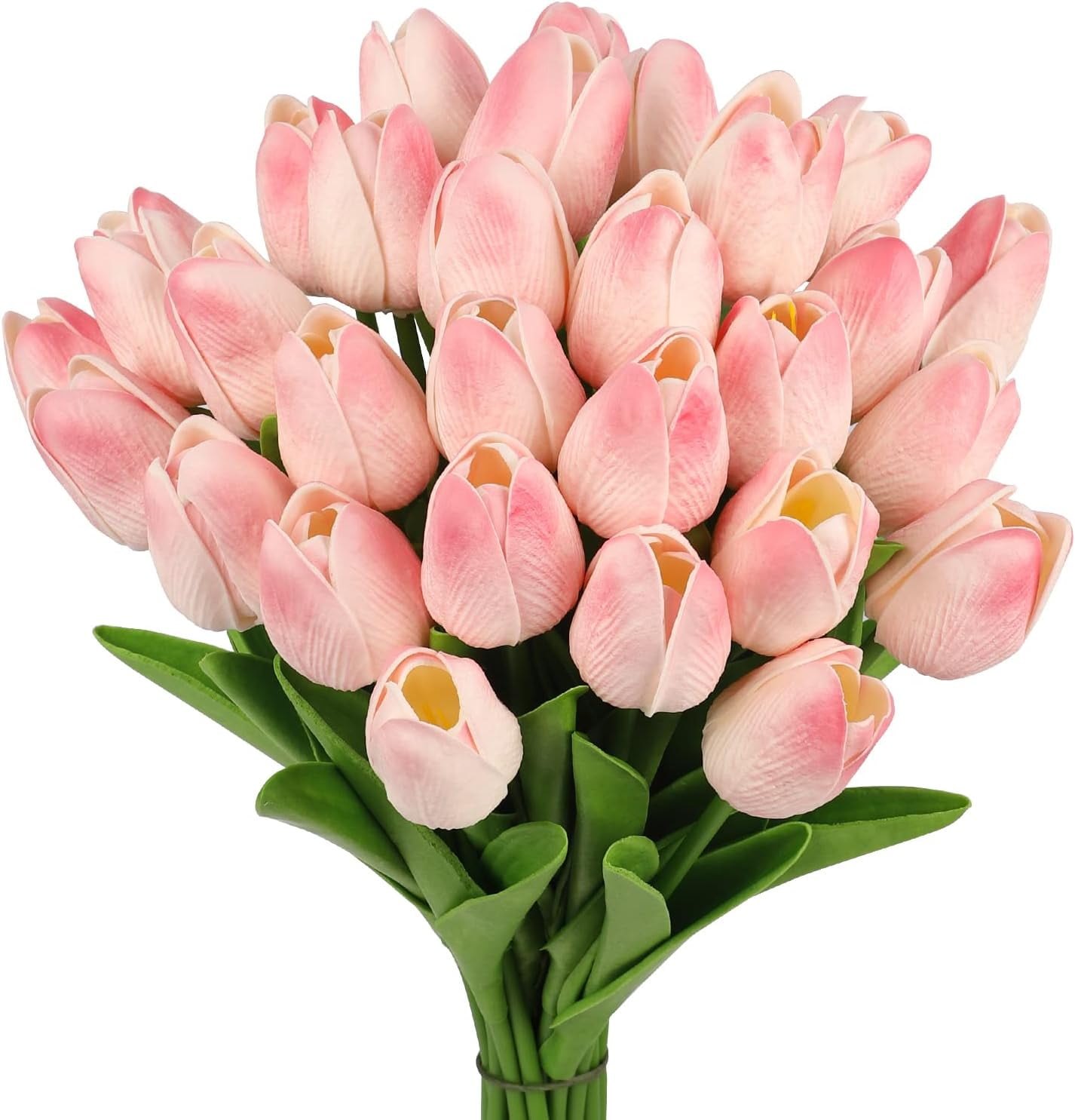 20Pcs Artificial Tulip Flowers, Real Touch Fake Flowers Bulk for ...