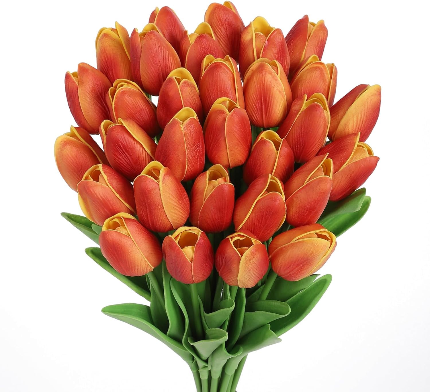 20Pcs Artificial Tulip Flowers, Real Touch Fake Flowers Bulk for ...