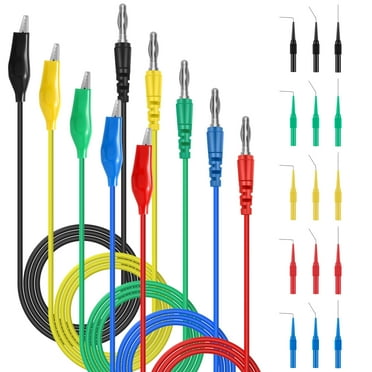 bnc for male To Dual 4mm Banana Plug Oscilloscope Test Lead Cable 3.5ft ...