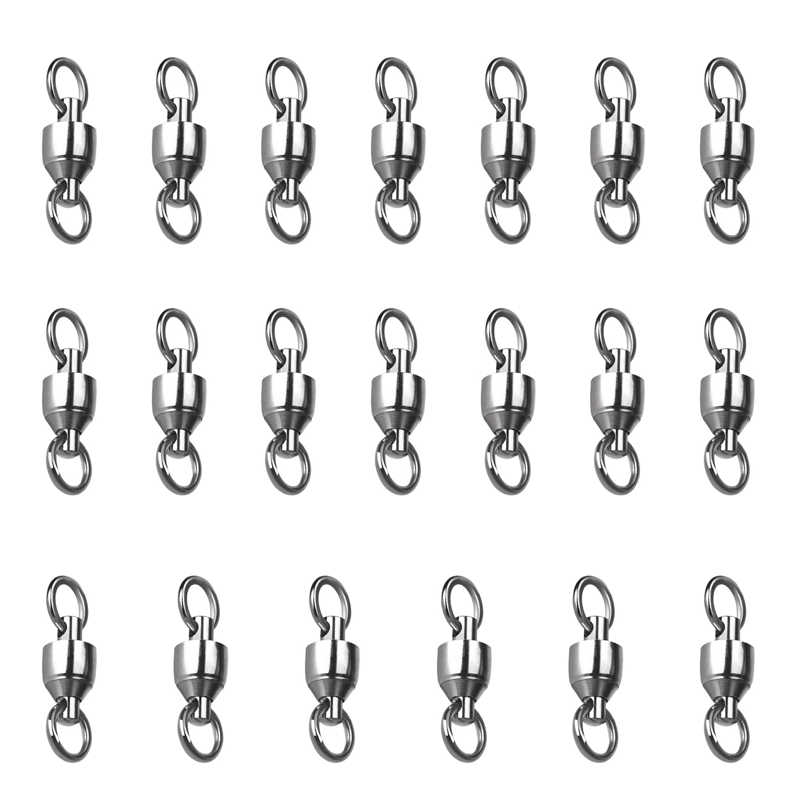 20Pcs Bearing Fishing Swivels Line Connector Heavy Duty Stainless ...