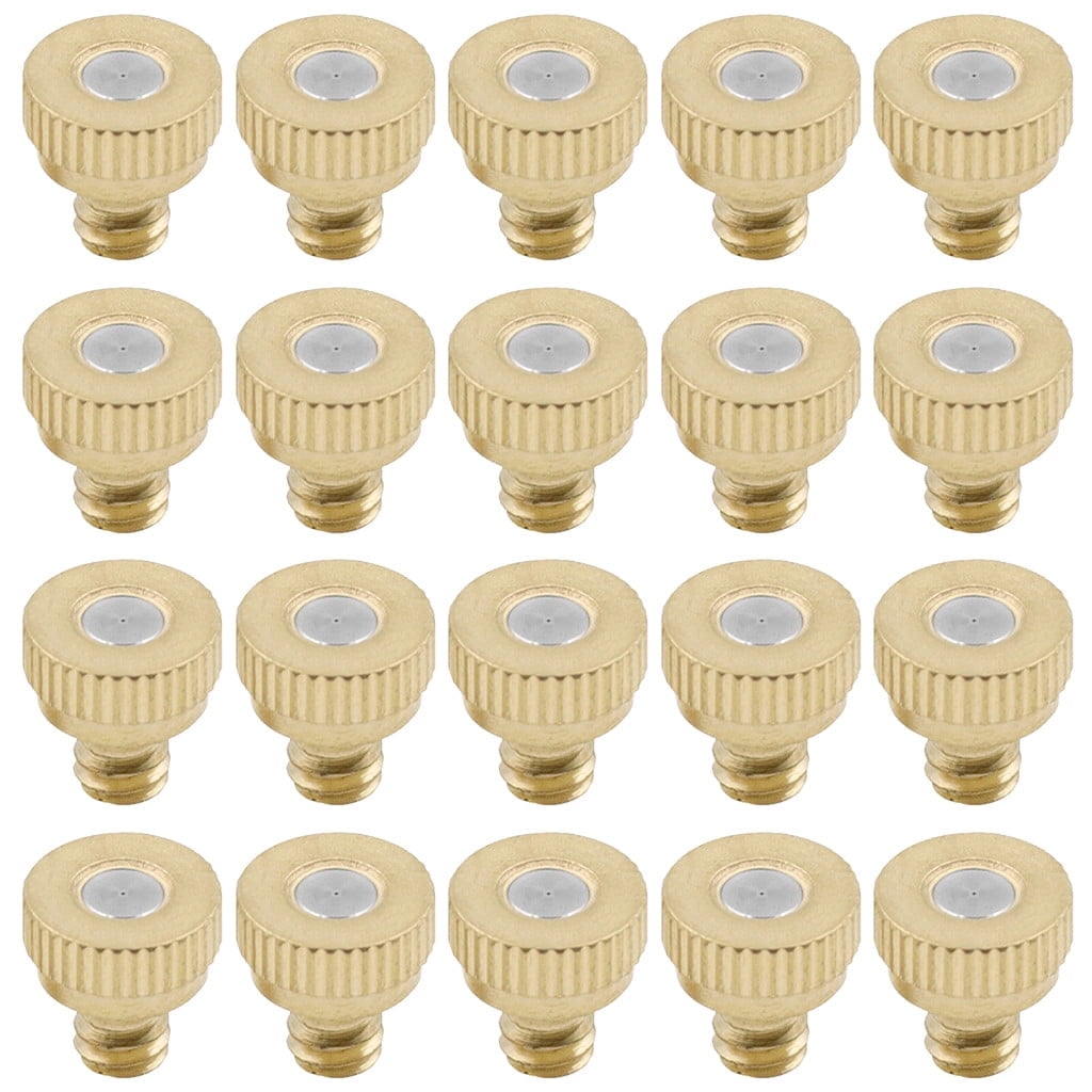 20Pcs Brass Misting Nozzles Water Miste Sprinkle For Cooling System ...