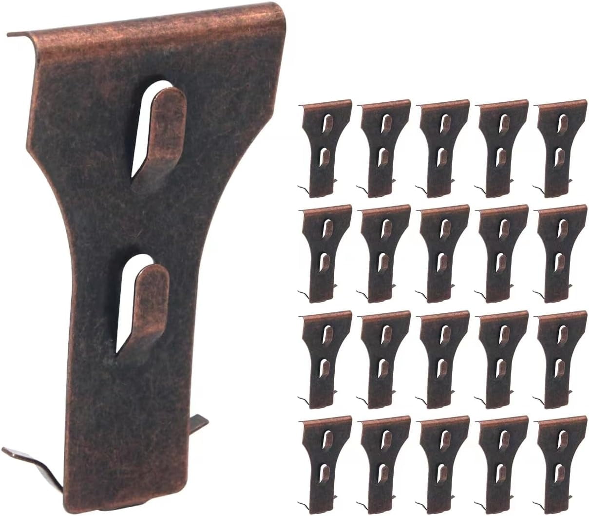 20Pcs Brick Clips for Hanging Outdoors,Steel Picture Hangers, Heavy ...