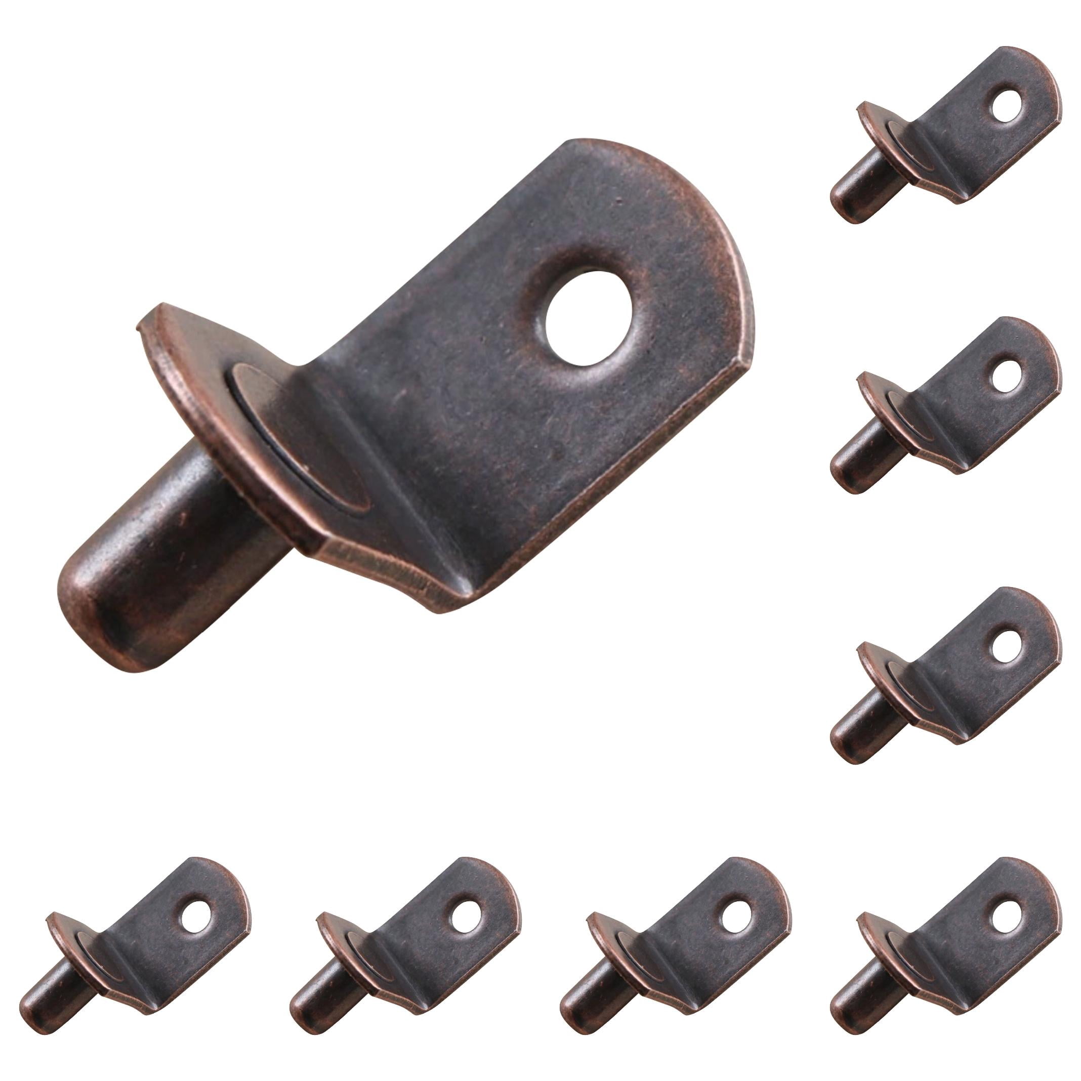 20Pcs Bronze L-Shaped Shelf Support Pegs with Hole for Cabinet ...