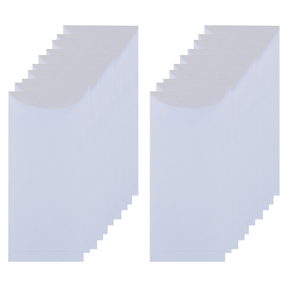 20Pcs Business Letter Envelopes Portable Cheque Envelopes Office File ...