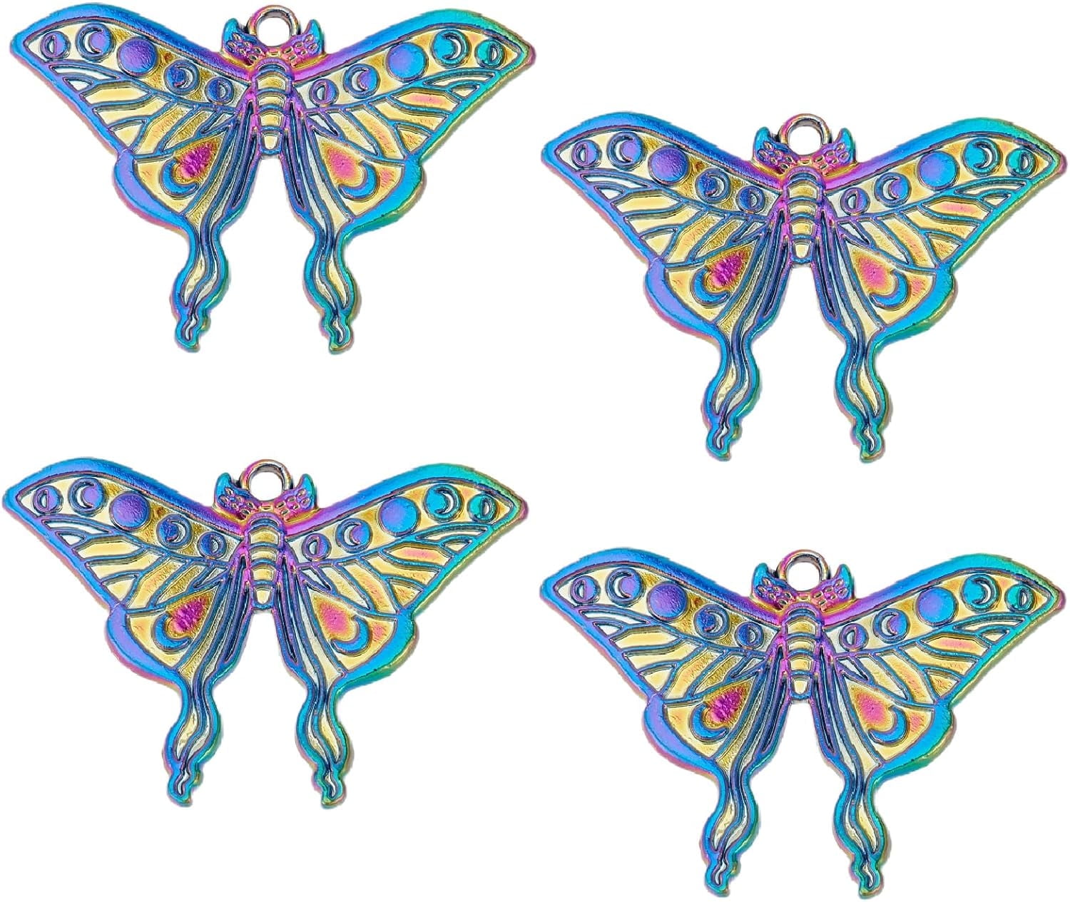 20Pcs Butterfly Charms Gothic Style Moth Charms Large Butterflies Charm ...