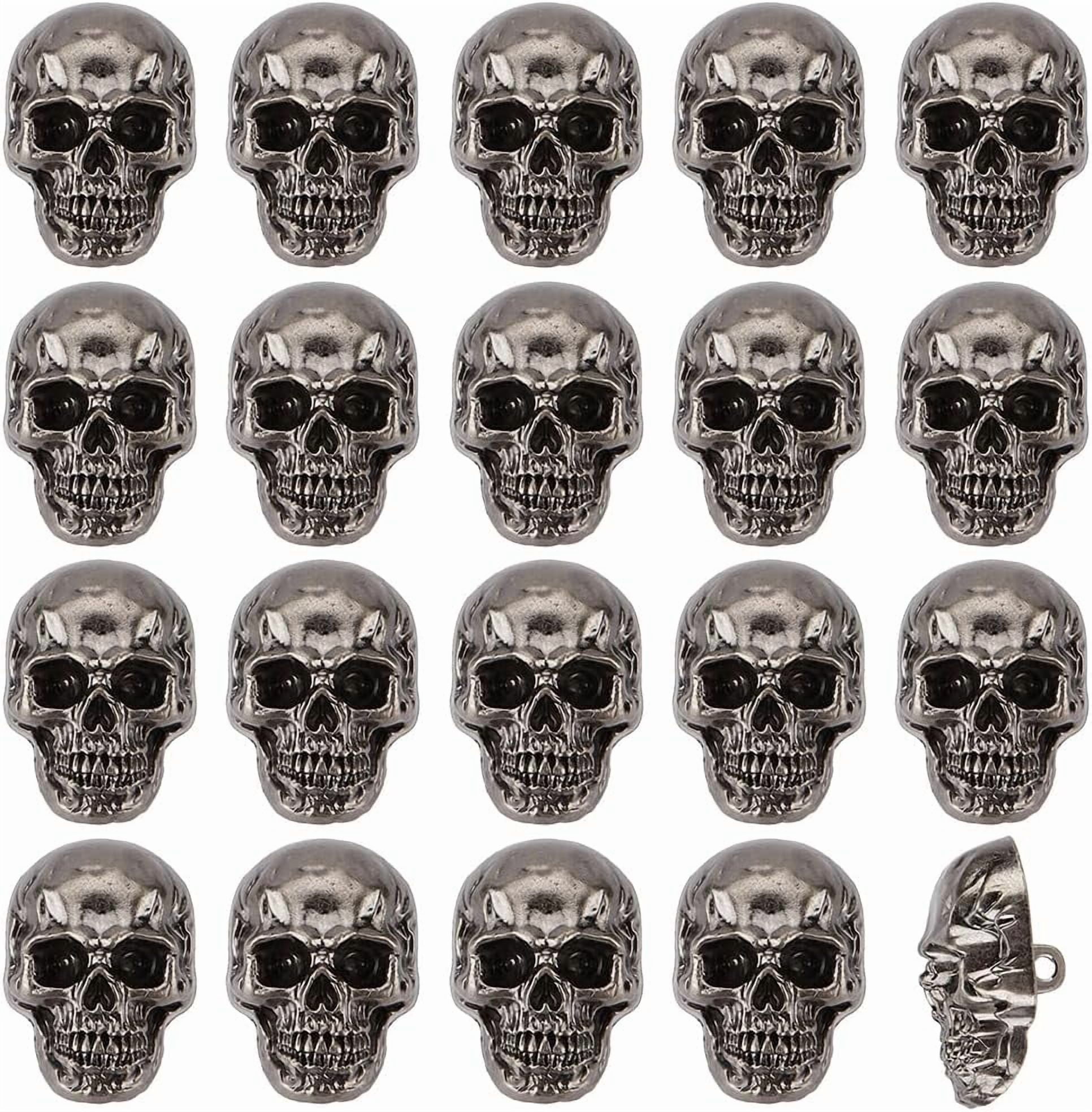 20Pcs Button Leather Head Decorative Buckle 2mm Hole Punk Metal Stud ...