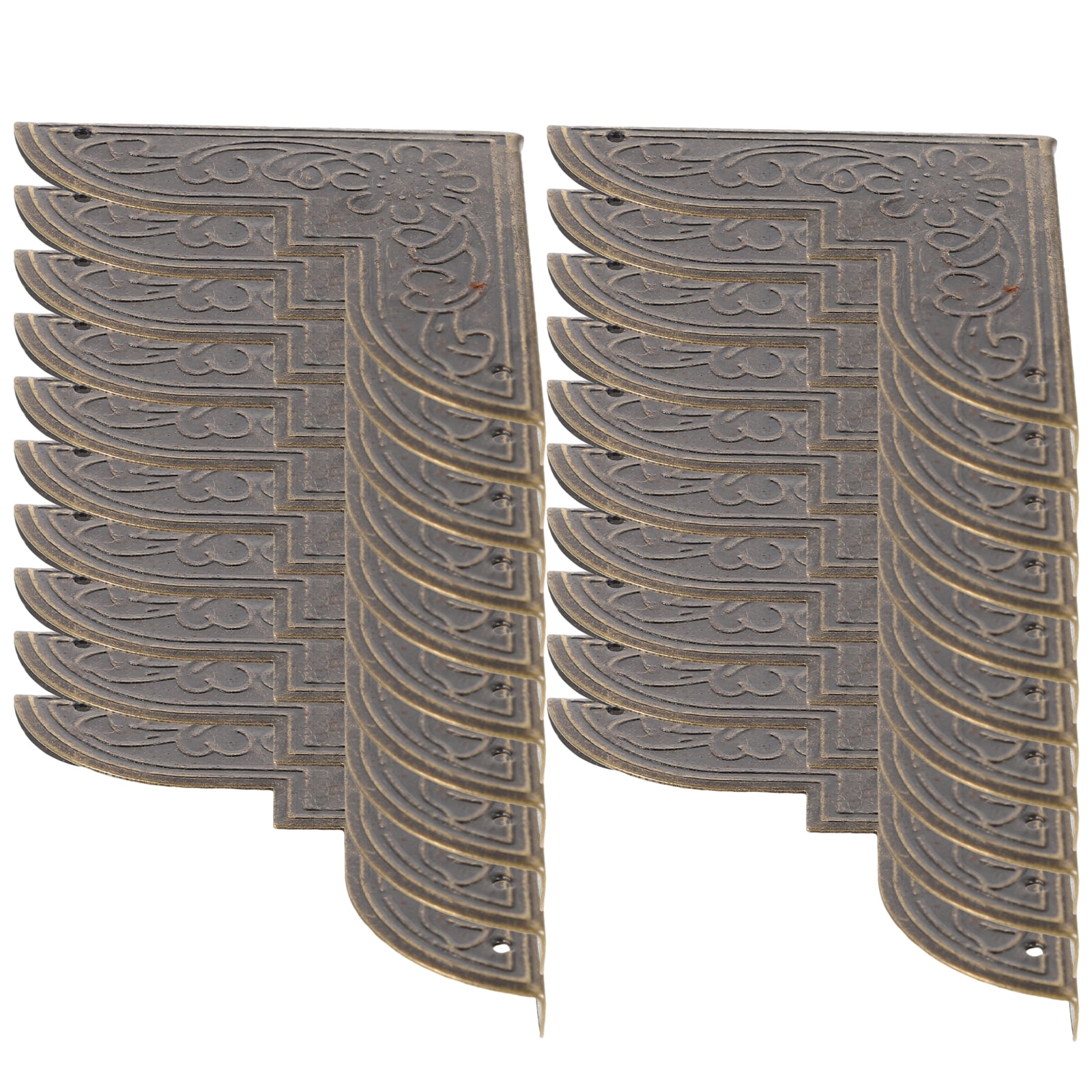 20Pcs Cabinet Furniture Metal Box Edge Protector Antique Corner Guard ...