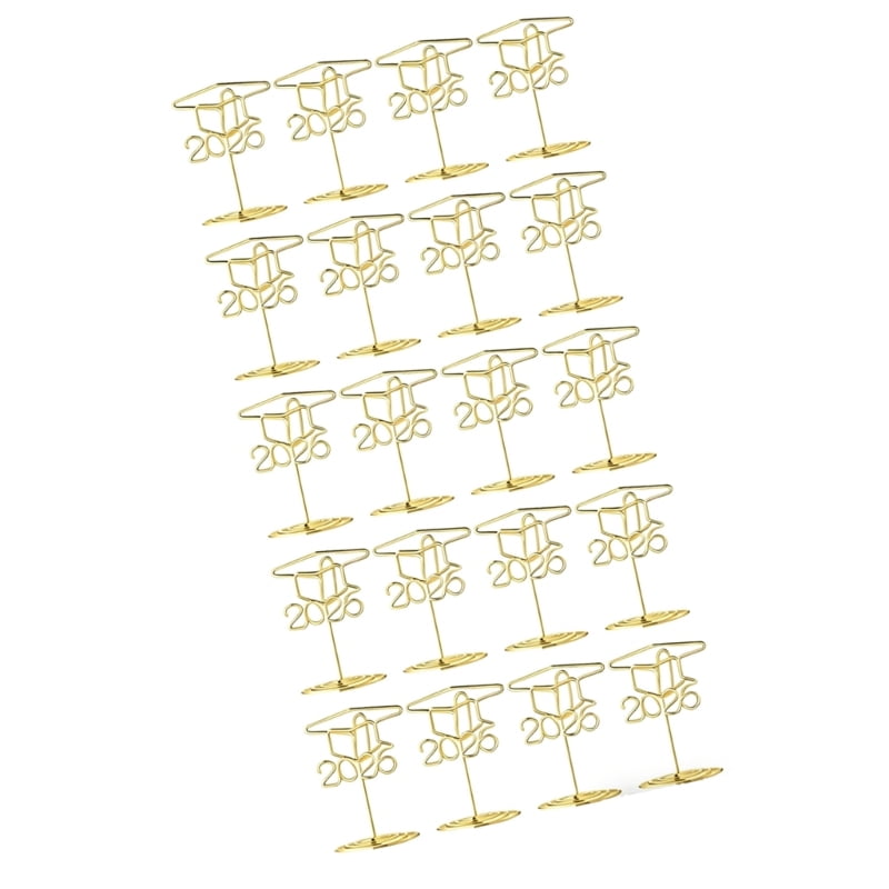 20Pcs Cap Shape Note Clips Card Holders Photos Cards Table Number Card ...