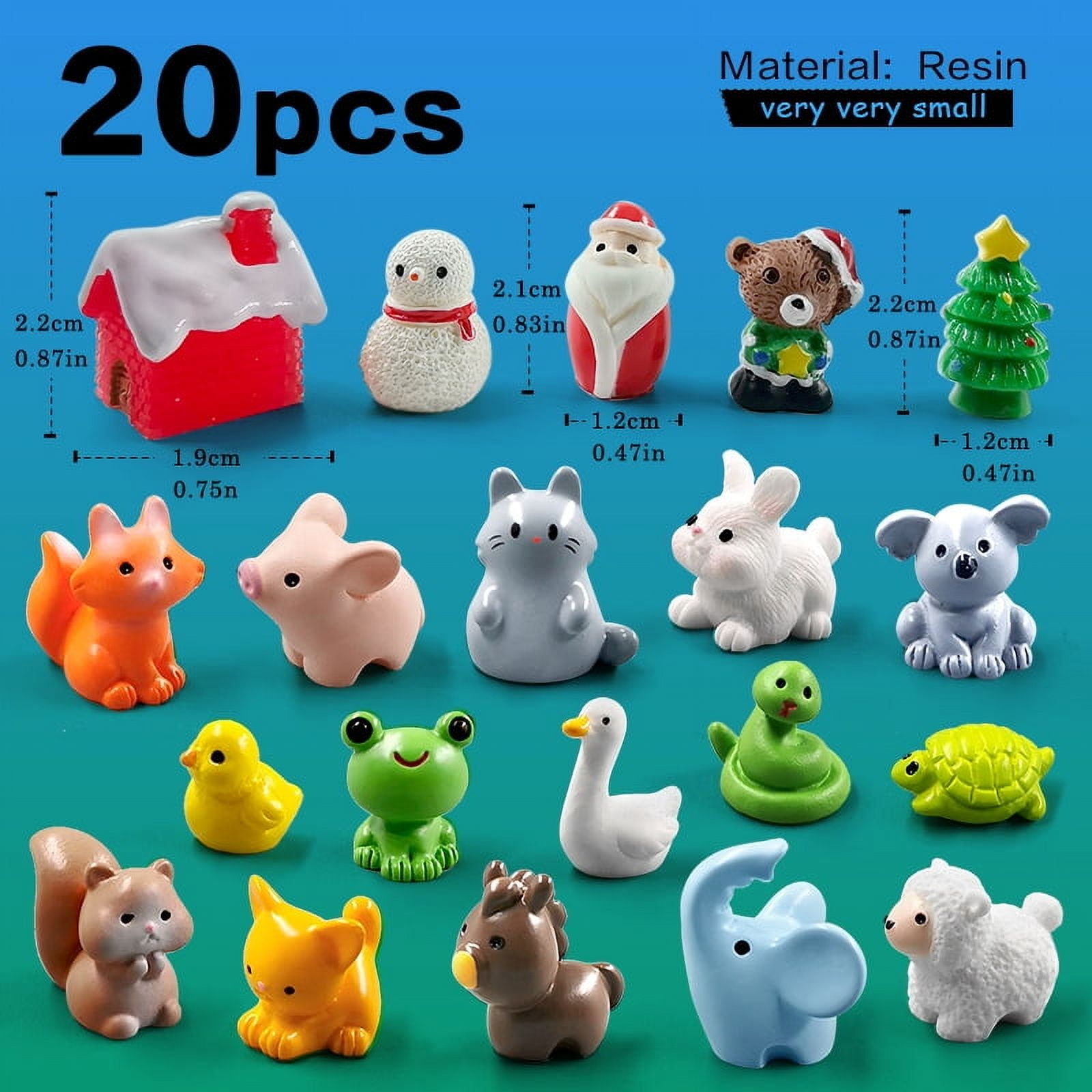 20Pcs Capybara Flamingo Toucan Pelican Squirrel Fox Rabbit Pig Cat Frog ...