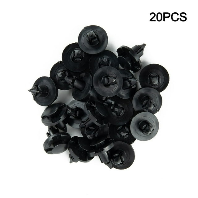 20Pcs Car Plastic Rivet Fastener Mud Flaps Bumper Fender Push Clips For ...