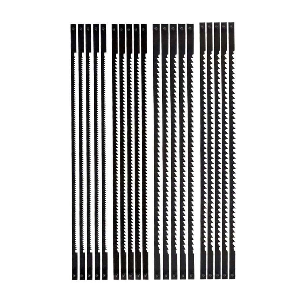 20Pcs Carbon Steel Scroll Saw Blade Hand Saw Blade Woodworking Tool ...