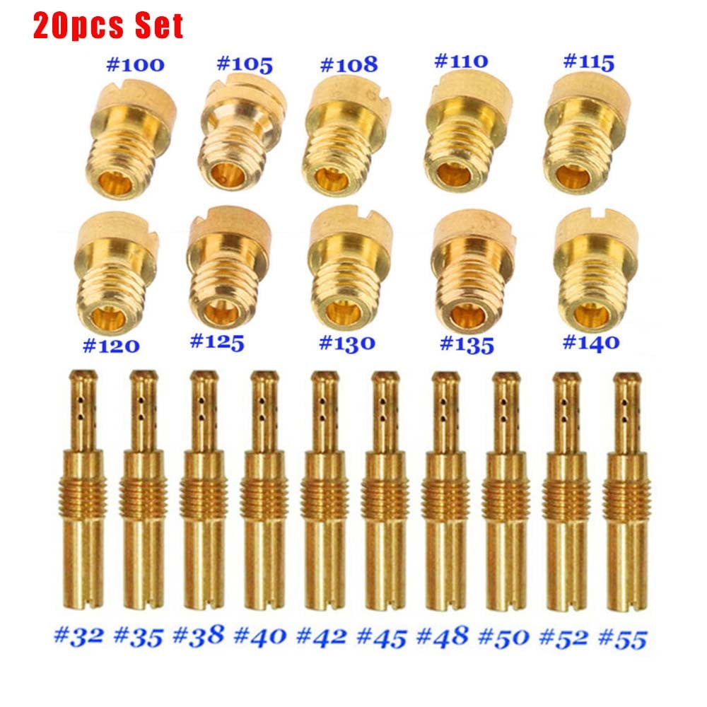 20Pcs Carburetor Main Jet Kit Set + Slow/for Pilot Jet Oko Cvk Style for Pwk - Walmart.com