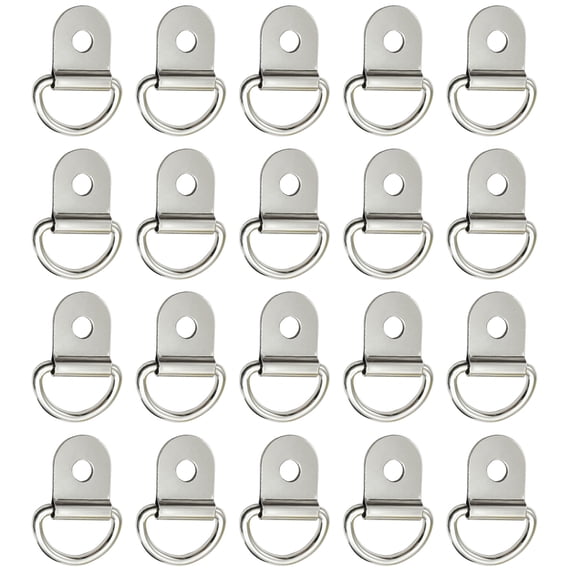 20Pcs Cargo Trailer Mount Tie-Down D-Rings for Truck Tie Downs Anchors ...