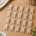 20Pcs Clear Plastic Clothes Pins, Clothes Line String Clips, Mini ...