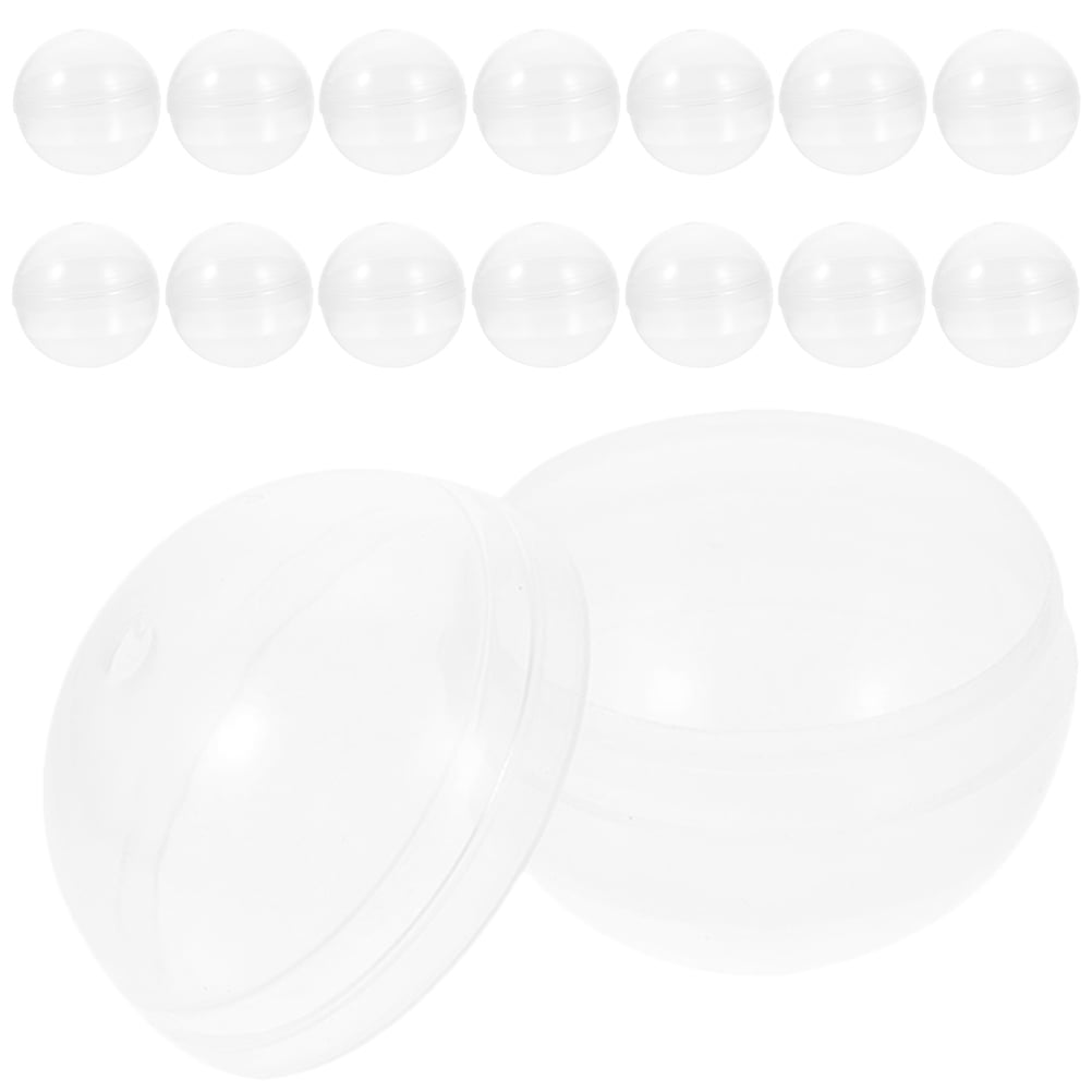 20Pcs Clear Plastic Fillable Balls Transparent Diy Claw Machines Balls ...