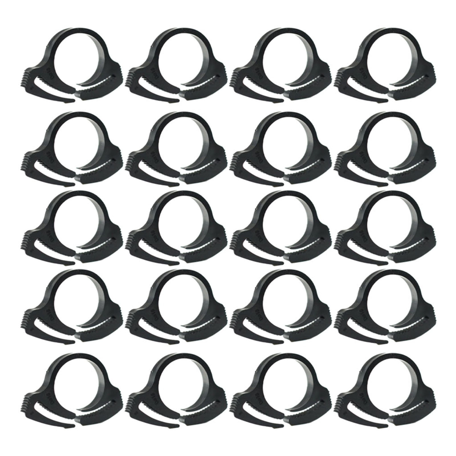20pcs Clip Nylon Snap Fit Plastic Ratchet Clamp Irrigation Garden Hose ...