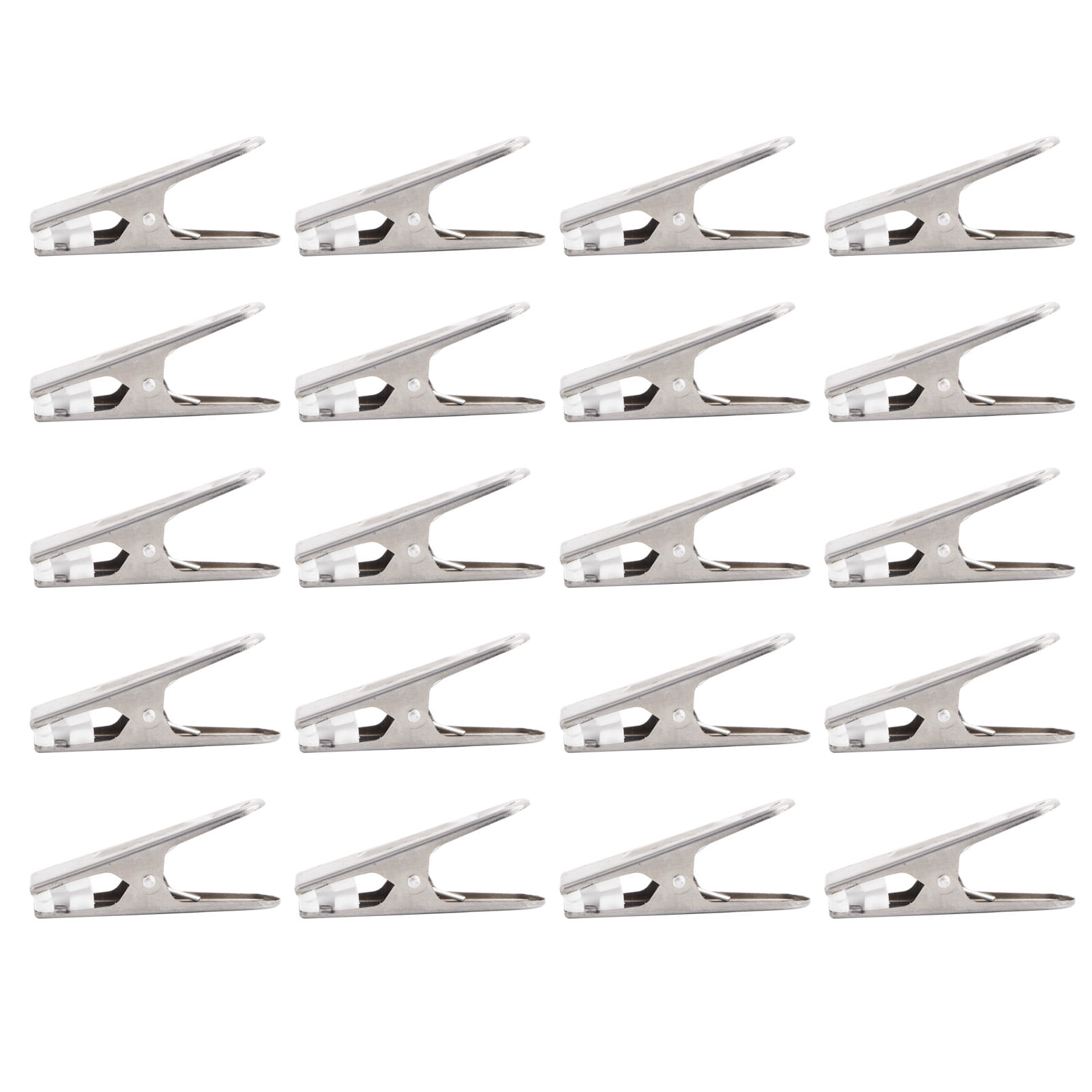 20Pcs Clothes Clips Stainless Steel Clothes Hanging Pins Clamps Home ...