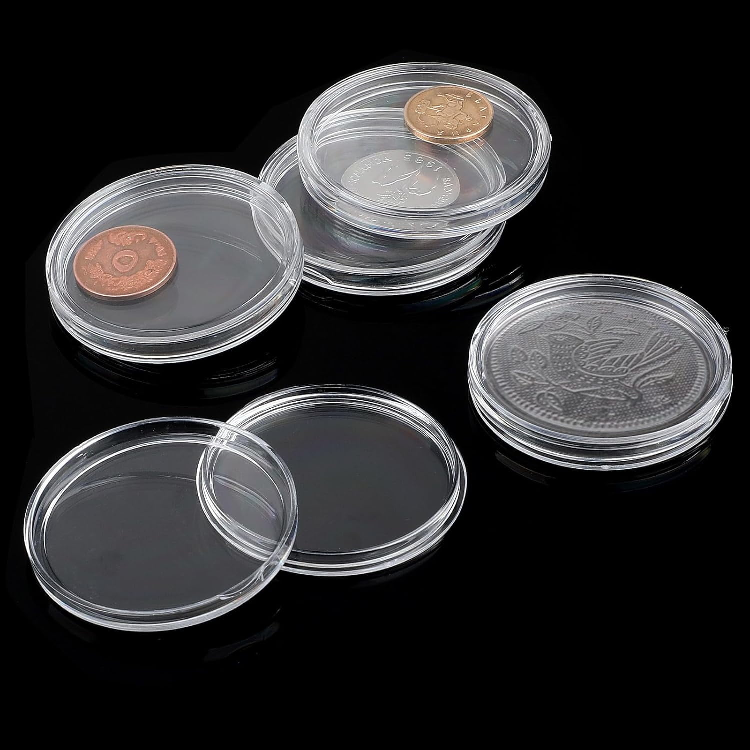 20Pcs Coin Capsules 40mm Coin Protectors Case Coin Collection Holder ...